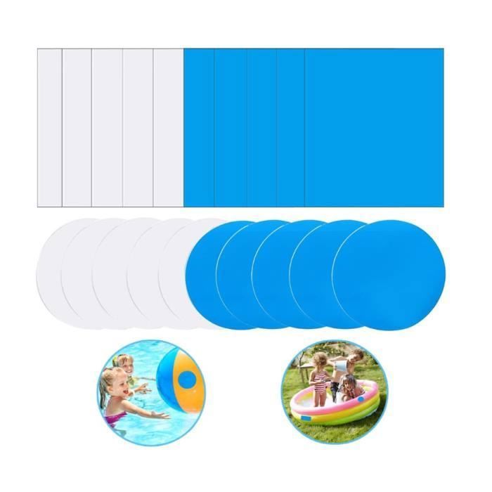 Kit Reparation Piscine 20Pièces Rustine Piscine sous l'eau Patch de ...