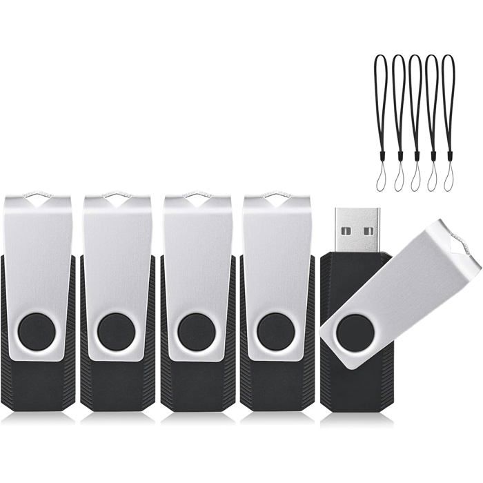 Clé Usb 32 Go, Lot De 5 Usb 2.0 Pendrive Clef Usb 32Go Pivotantes ...
