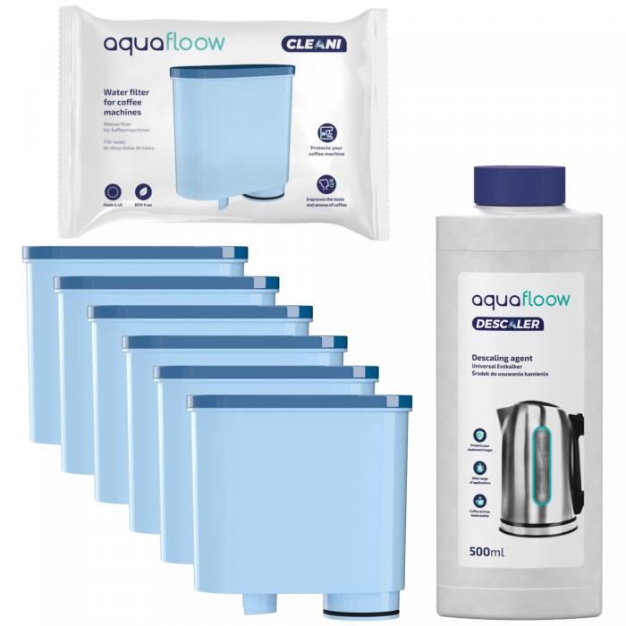 Kit Filtre à Eau - AQUA FLOW - AquaFloow - 6 Pièces - Détartrant 500ml ...