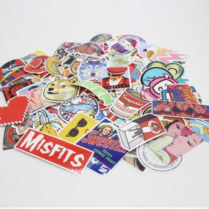 Autocollant Lot [100 Pcs] Graffiti Autocollant Stickers Vinyles Pour
