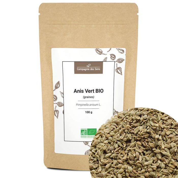 Anis vert BIO - graines entières - 100g - Épice certifiée BIO ...
