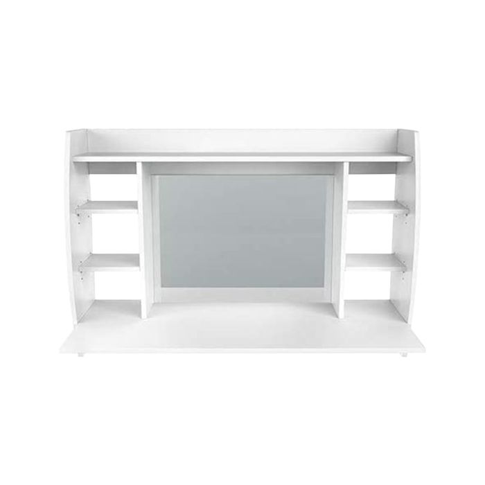 ML-Design Coiffeuse Murale Blanc, 110x75x48,5 cm, avec Miroir et ...