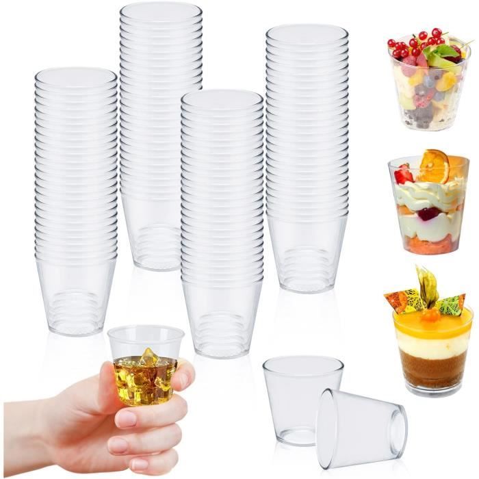 Shooter Plastique, 100Pcs 30Ml Verres À Shot En Plastique Dur ...