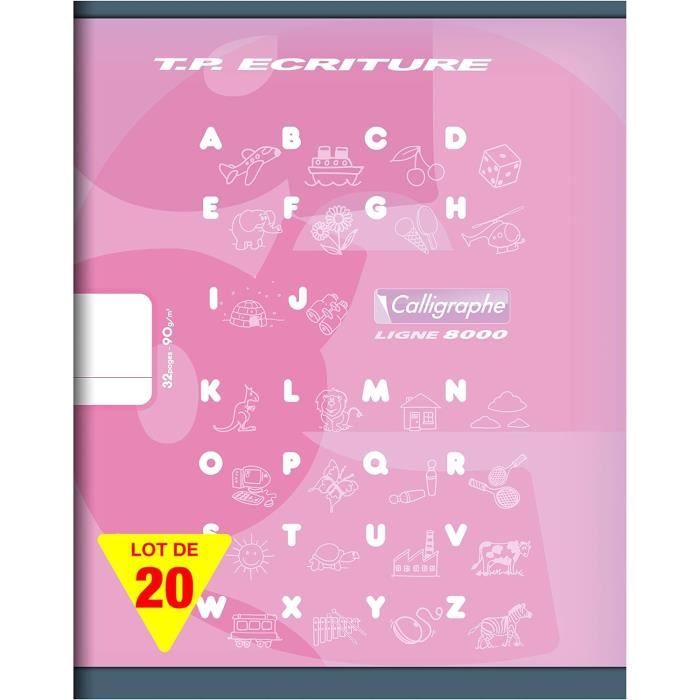 108504C Un Lot De 20 Cahiers De Travaux Pratiques Roses (Une Marque De ...