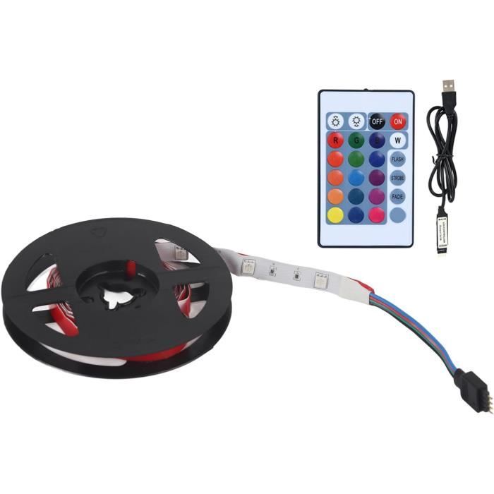 Ruban À Led Étanche Usb 5V Rgb Bande Lumineuse À Led Smd 5050 Lampe A Led Multicolore Avec ...