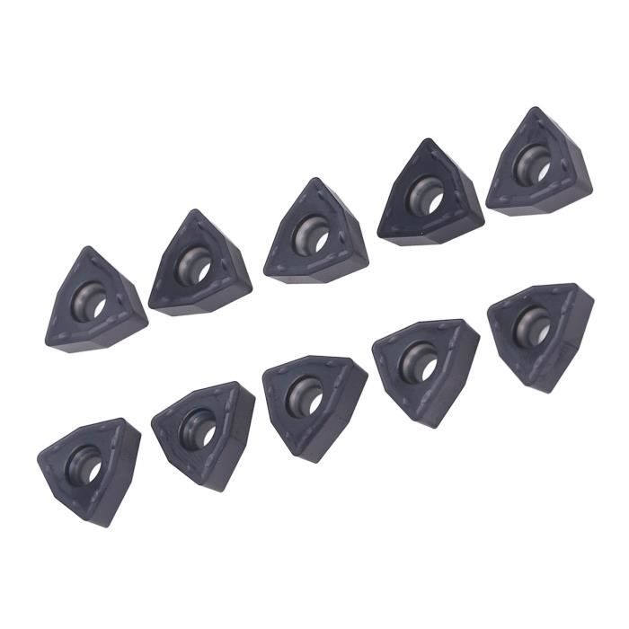 Inserts de tournage en carbure de 10 pièces Insert de tour CNC pour remplacement de porte-outil ...