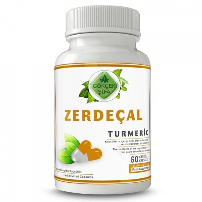 Extrait Curcuma - 60 Gélules - Aucun Additif Chimique/Synthétique - 60. ...