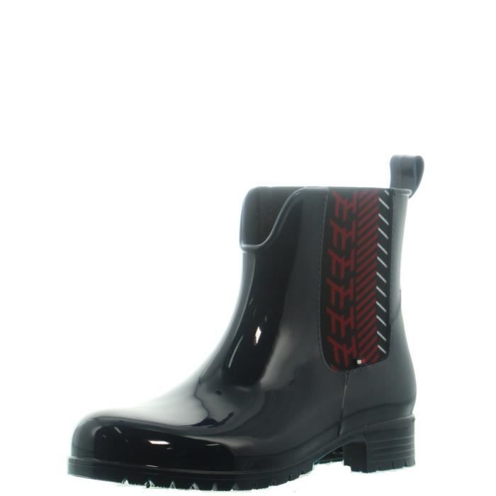 Bottines Tommy Hilfiger ref_47962 Marine Bleu - Cdiscount Chaussures