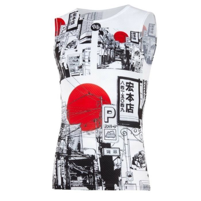 Maillot Mb Wear superlight japan - blanc/rouge/noir - Cdiscount Sport