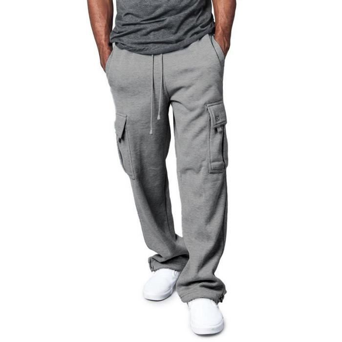 Pantalon de jogging - Cargo de jogging pour homme style Gray - Cdiscount Prêt-à-Porter