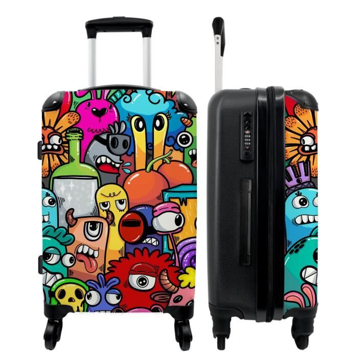 Valise NoBoringSuitcases.com® - Bagage léger - 4 roues - 90 Litres ...