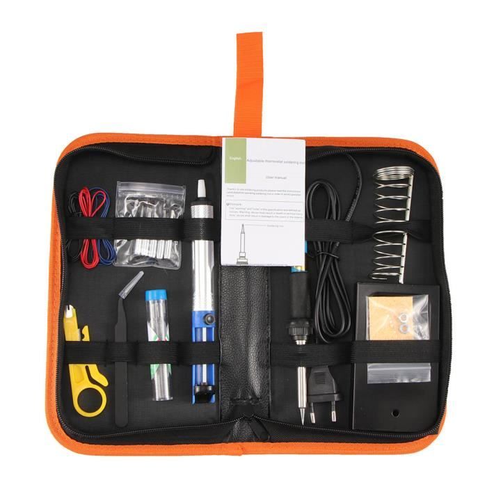 60W Kit De Fer À Souder À Température Réglable Portable Station De Soudage Pompe Etain Soudure ...