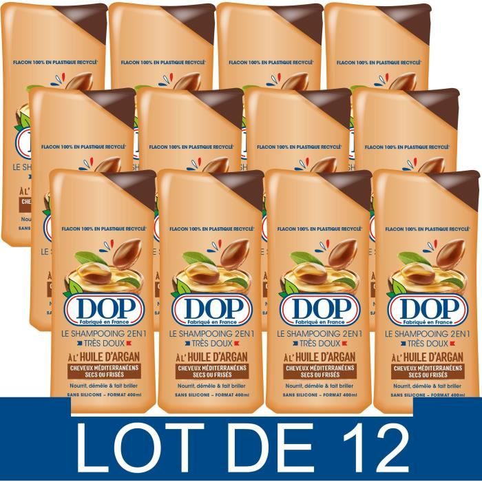 Shampooing Dop Cheveux secs ou frisés Très doux 2-en-1 Huile d'Argan ...