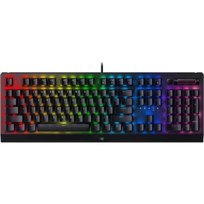 Clavier Gaming - RAZER - BlackWidow V4 X - Mécanique Jaunes - Chroma ...