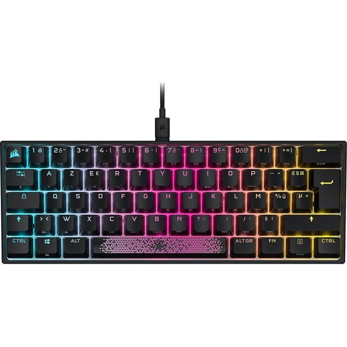 Corsair K65 RGB MINI 60% Clavier Gaming (Rétroéclairage RGB par touche ...