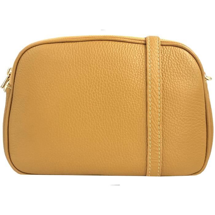 Sac à main bandoulière cuir de vachette Sylvain Lefebvre JAUNE - I617 - Cdiscount Bagagerie ...