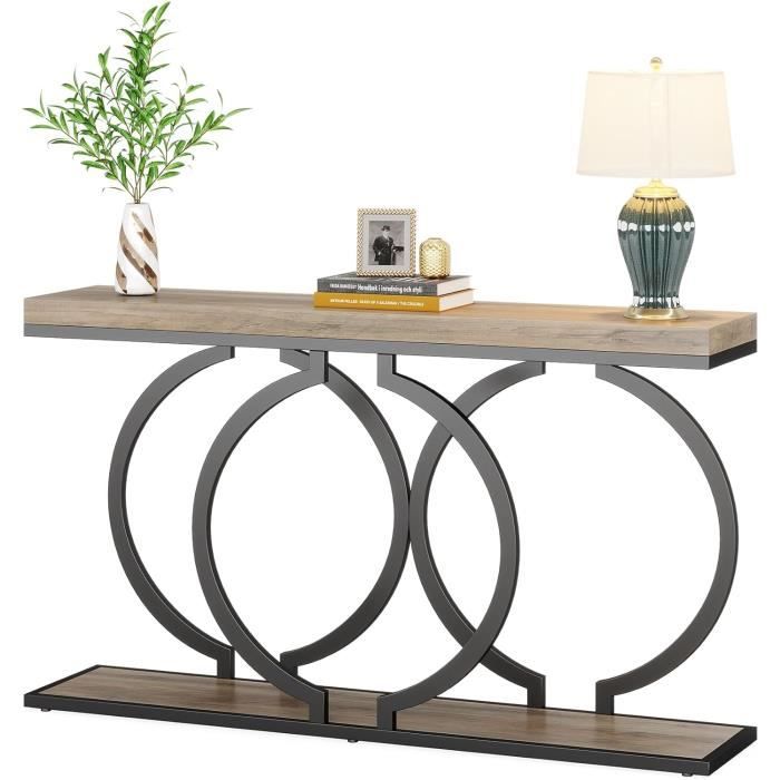 Tribesigns Table console dorée, 140 cm Table d'entrée Moderne avec ... Tribesigns Table console dorée, 140 cm Table d'entrée Moderne avec ...