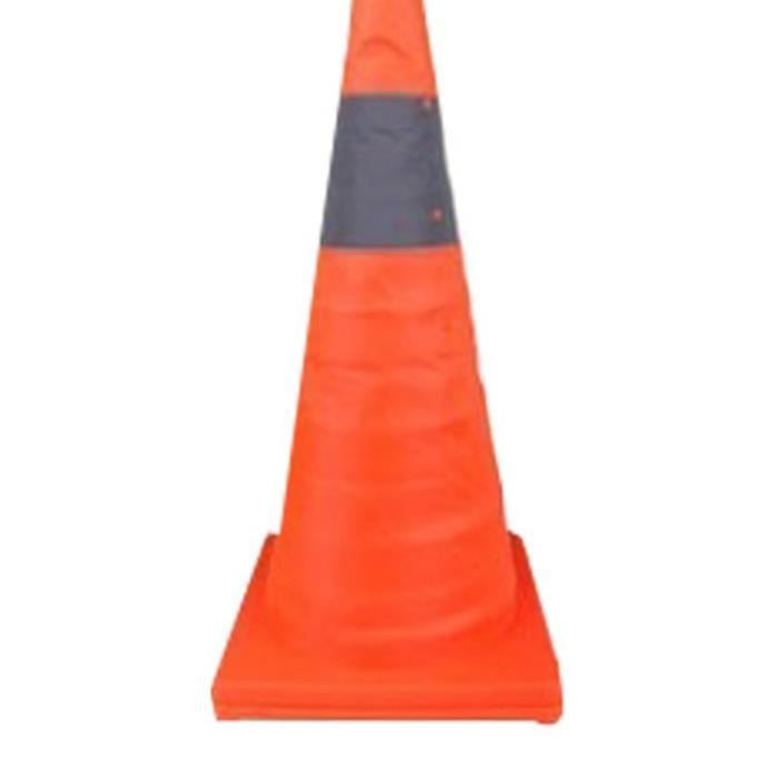VBESTLIFE cône de signalisation pliable Cône de sécurité pliable avec collier réfléchissant ...