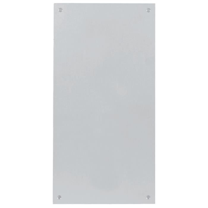 Plaque de poussée Rectangulaire percée fraisée Finition Aluminium ...