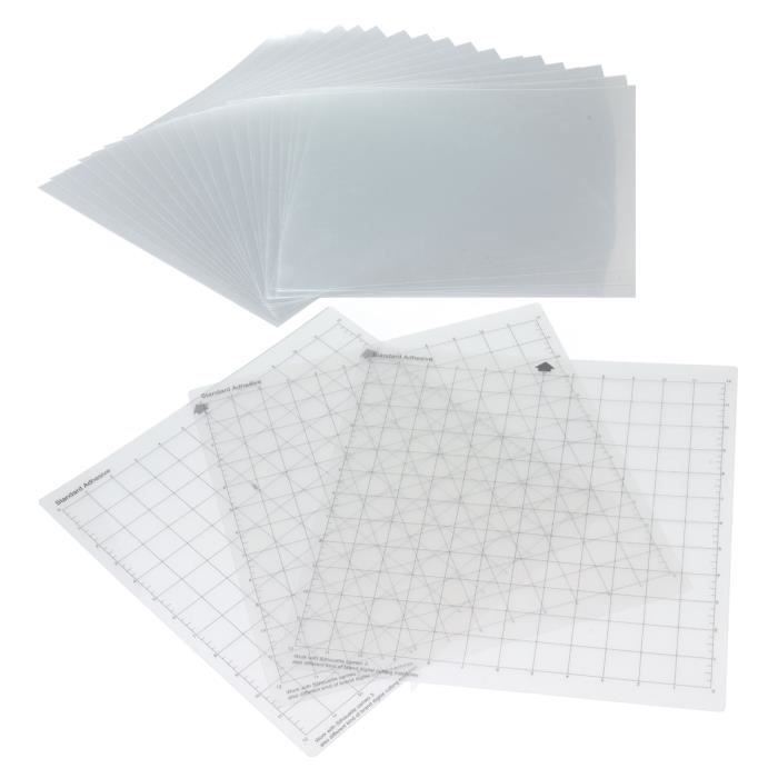 YOSOO feuille de découpe transparente 20PCS Feuilles de pochoir en ...