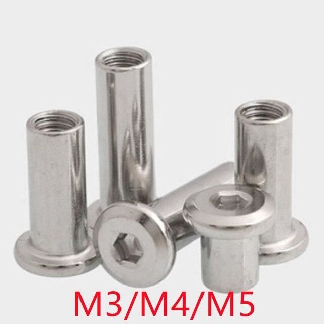 ECROU,10pcs M4x8mm--Lot de 5 ou 10 embouts hexagonaux en acier ...