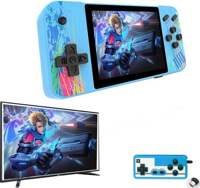 Console de jeu portable G3 Sup Retro G3 Double bleu, Retro Console ...