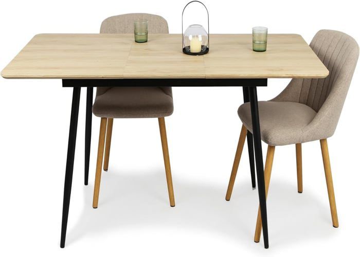 Table de salle à manger extensible 120-160 cm - Table à manger 4/6 ...
