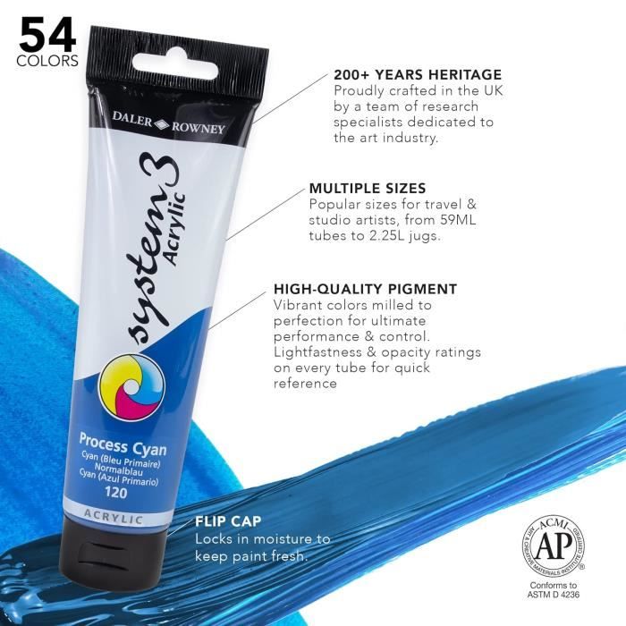 Daler-Rowney Simply System 3 Set de peinture géant.[D42] - Cdiscount ...