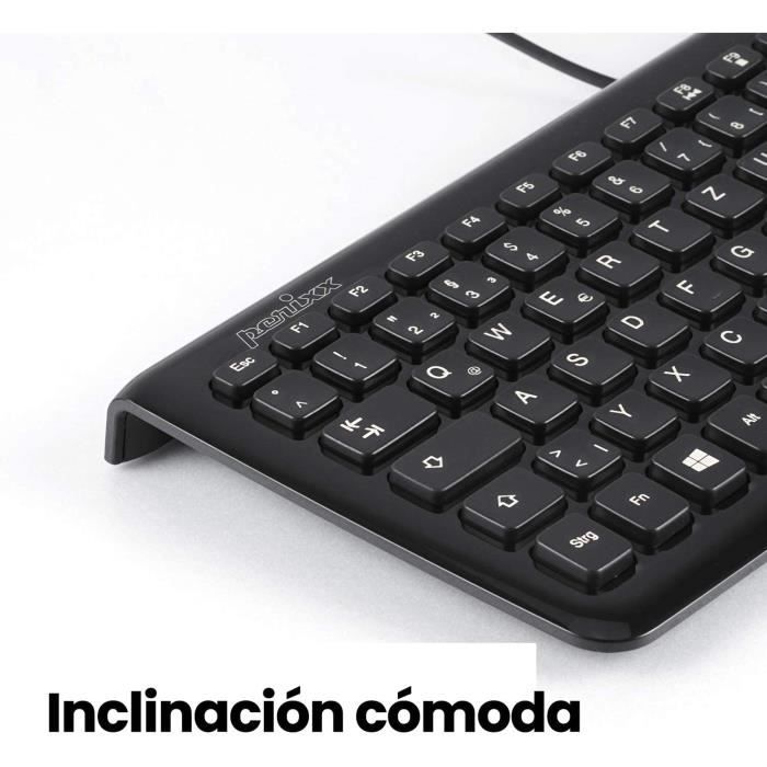 Clavier chiclet Perixx PERIBOARD-208B, design compact et touches ...