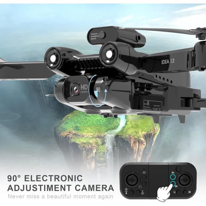 Drone Avec Caméra 1080P, Mini Drone Avec 2 Caméras, Quadcopter Rc Avec ...