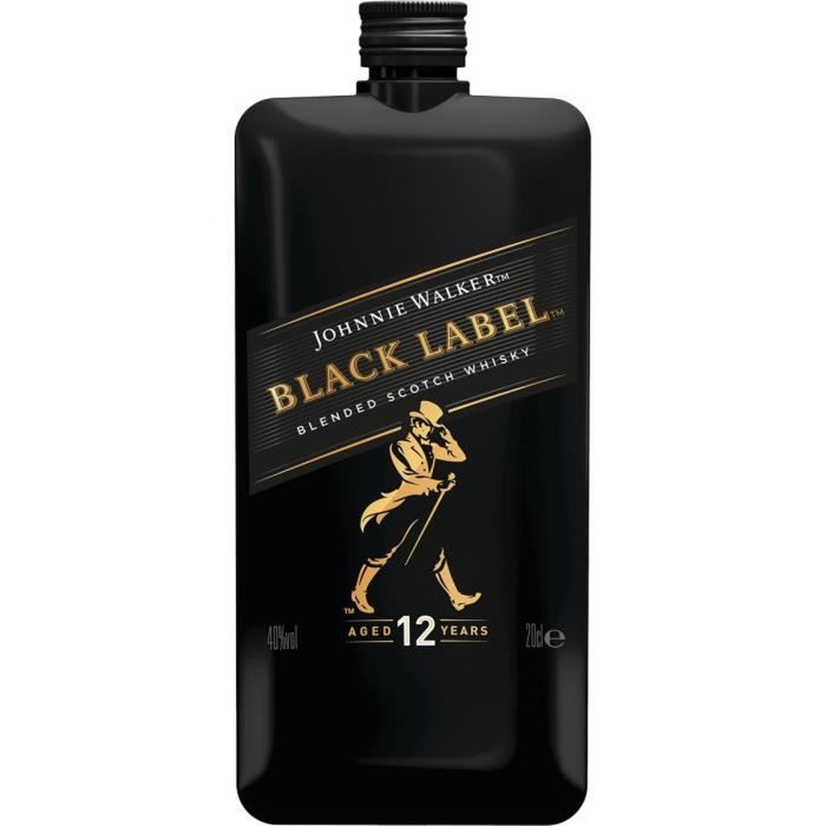 Johnnie Walker Black Label Scotch Whisky Pocket Edition - 200 ml ...