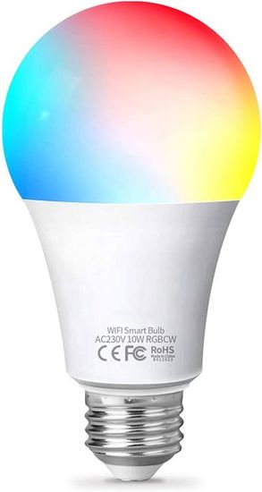 Ampoule Connectée Alexa, Ampoule Intelligente 10W Wifi Led Smart Bulb E27, Compatible avec Alexa ...