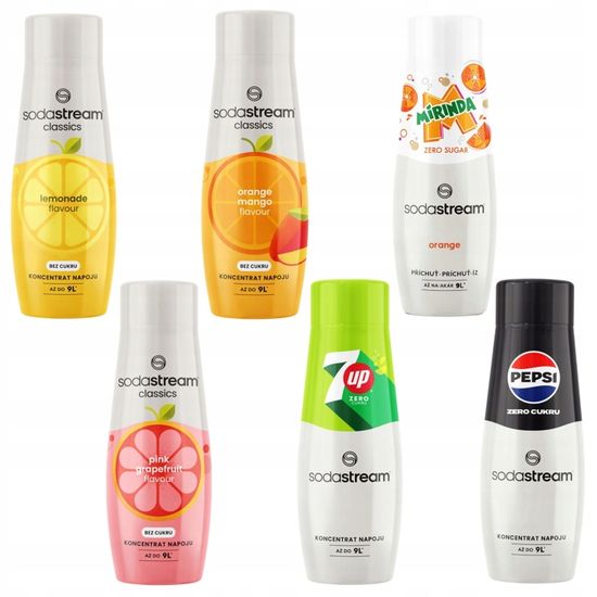 SIROP SODASTREAM PEPSI MAX, 7UP FREE, MIRINDA ZERO, MANGUE ...