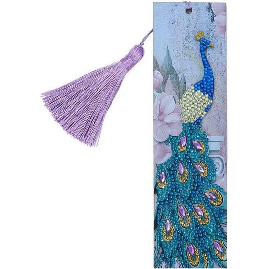 Domybest Marque-page de Peinture au Diamant Bricolage Diamond Painting Marque Page en Cuir ...