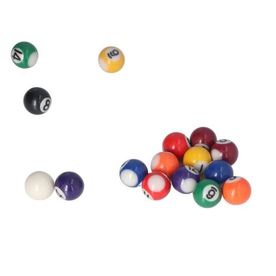 Mini boules de billard 25 mm 25mm Mini Boule De Billard Complète 16 ...