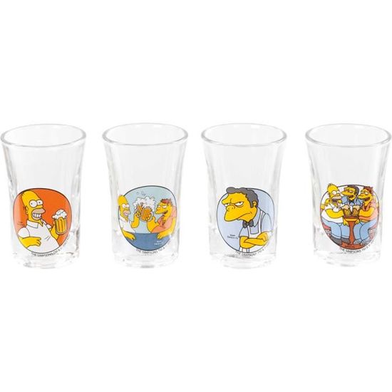 Set 4 Verres à Shot Simpsons - Cdiscount Maison