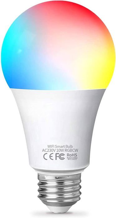 Ampoule Connectée Alexa, Ampoule Intelligente 10W Wifi Led Smart Bulb E27, Compatible avec Alexa ...