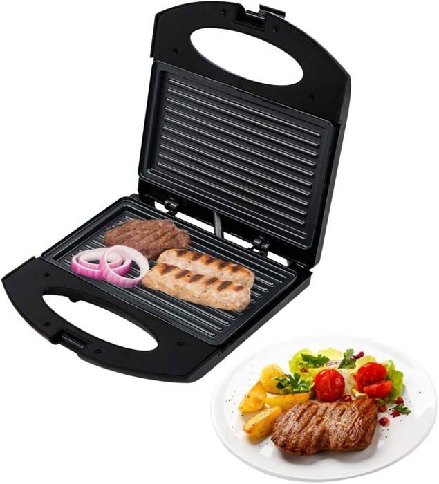 Appareil Croque-MonsieurGaufrier750 W Machine Sandwich Domestique Gril ...