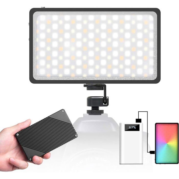 Moman Panneau Lère RGB Éclairage LED Dimmable 2500K-8500K CRI 96 ...