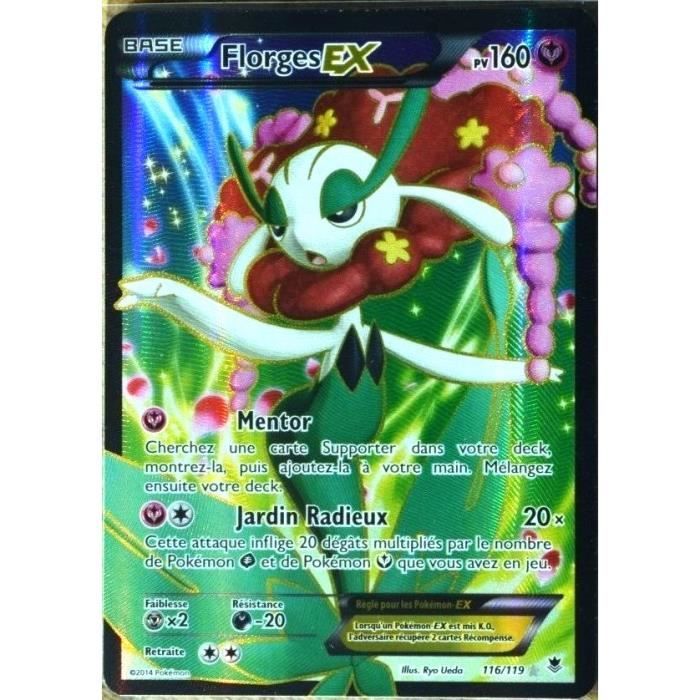 Carte Pokémon 116-119 Florges EX 160 PV ULTRA RARE FULL ART XY04 FR ...