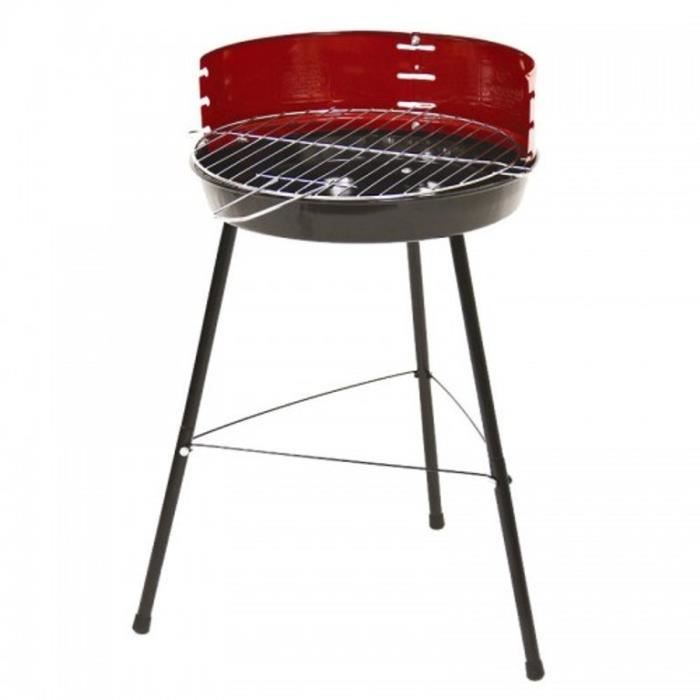BARBECUE CHARBON ROND DESIGN RED STYLE MEGA PROMO - Cdiscount Jardin