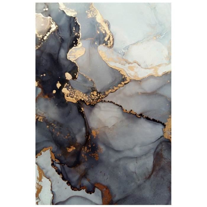 3D Film pour Vitre a Motif Texture de marbre Or Noir Film pour Fenêtre ...