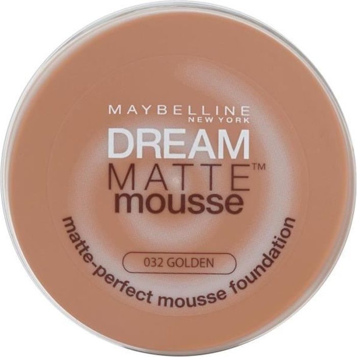 Maquillage Visage Maybelline Dream Mat Mousse 32 Golden - Cdiscount Au ...