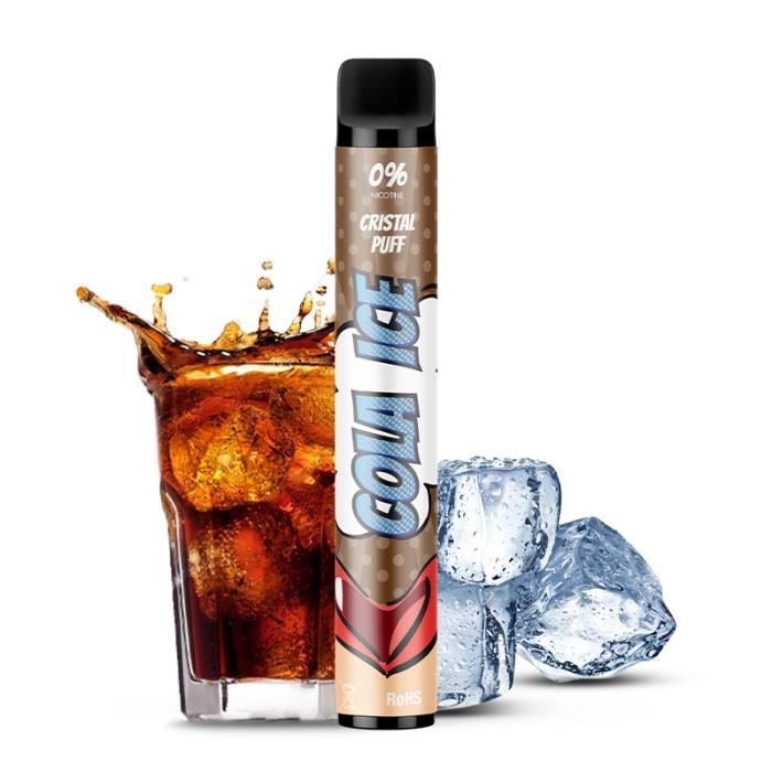 Vape Pen Cola Ice - Cristal Puff- taux de nicotine : 0 mg - Cdiscount ...