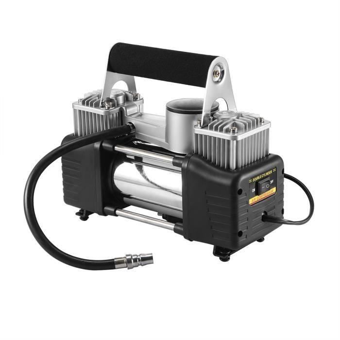 12 V Voiture Mini compresseur 12 V, compresseur d'air portable, double ...