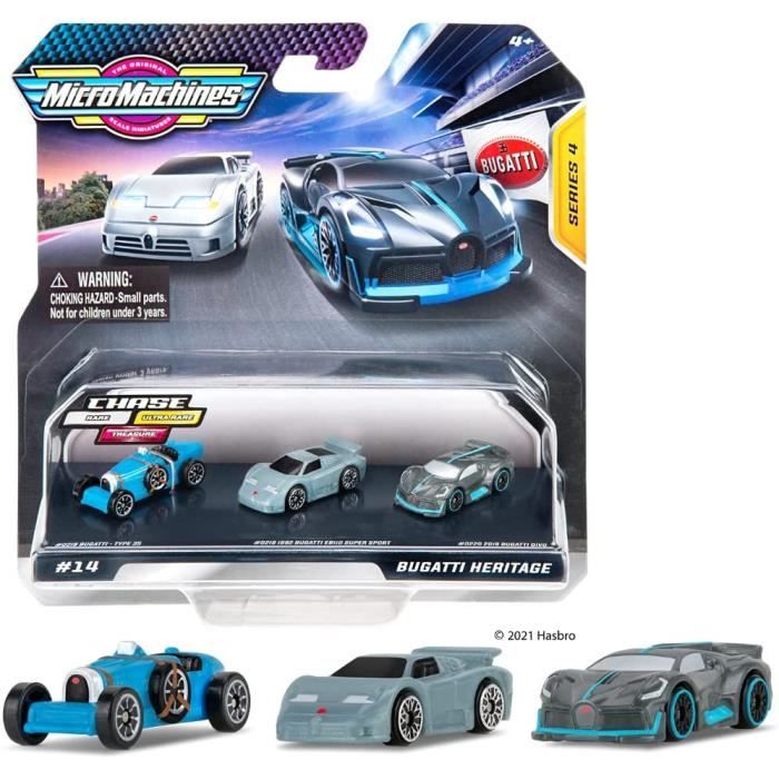 Pack de démarrage micro machines, bugatti heritage - comprend 3 ...