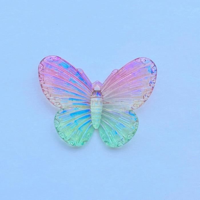 Objets décoratifs,Lot de 10 jolis Mini papillons plaqués,Cabochons en ...