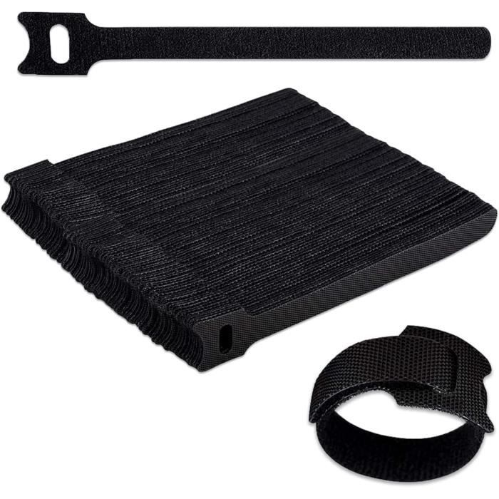 80 Pcs Réutilisables Attache Cable, Sangles Câble, Scratch Serre Cable ...