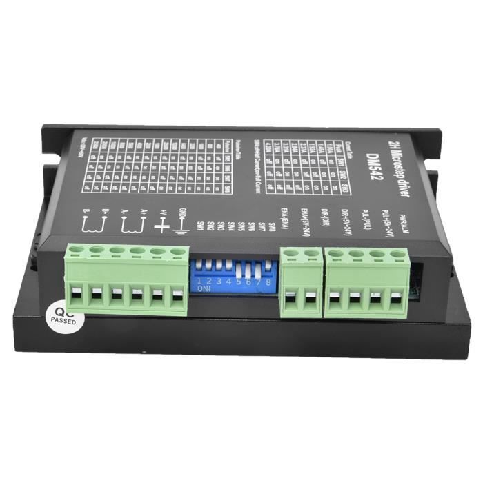 Cikonielf Pilote de moteur pas à pas 4.2A 18 ~ 48V CNC stepper motor controller, NEMA17 stepper ...