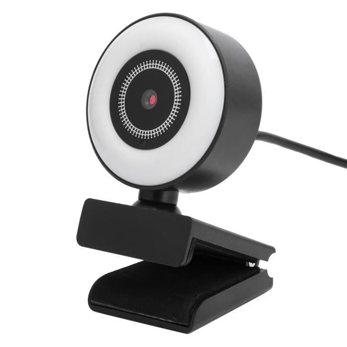 Fdit webcam intégrée avec microphone Webcam avec Lumière Microphone Intégré pour Streaming Vidéo ...